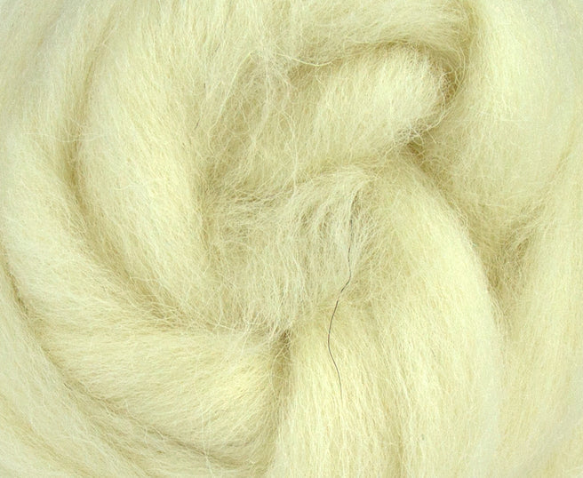 Texel Natural White Wool Top – Mohair & More