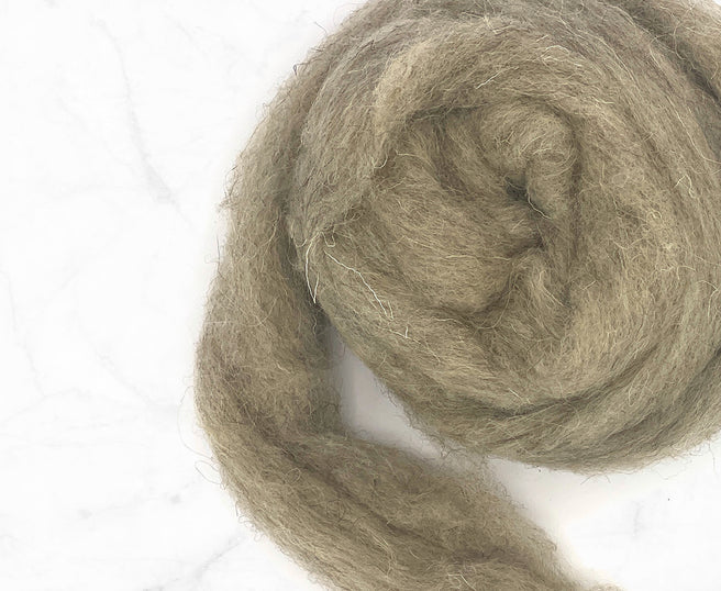 Carded Wool Roving-Jackrabbit – Mohair & More